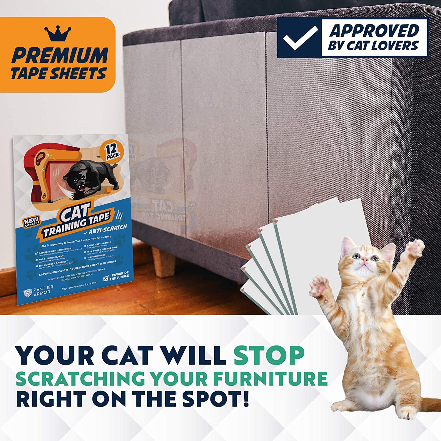 Furniture Protectors From Cats | Couch Protector Cat – Panther Armor