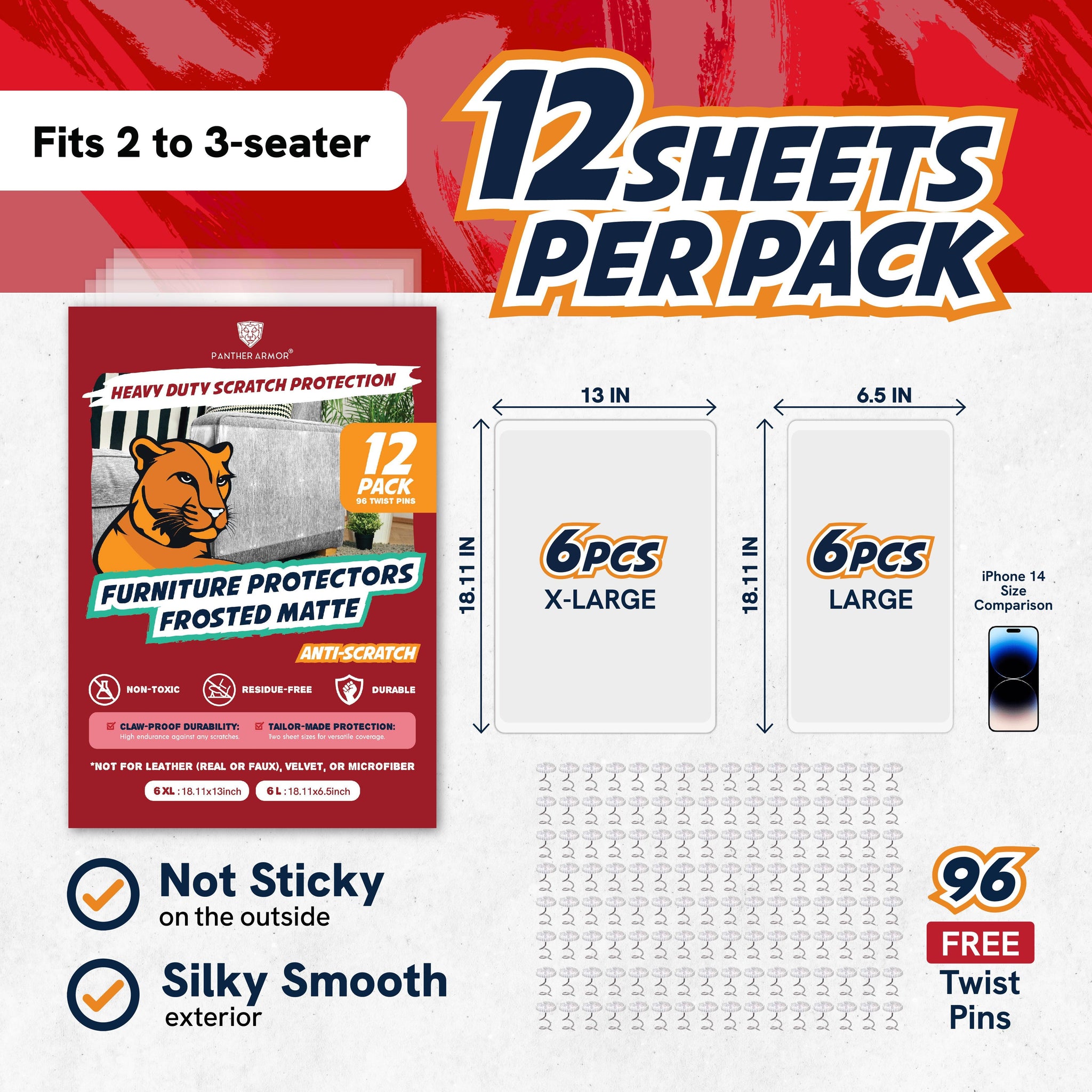 Frosted Matte Furniture Protectors – Panther Armor